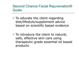 Intro To Second Chance Facial Rejuvenation | PPT