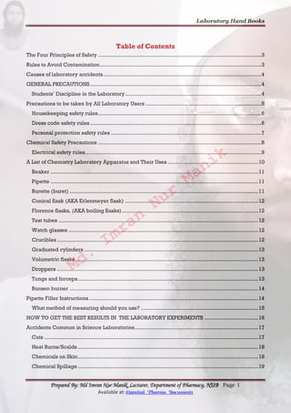 Short Laboratory Hand Book MANIK | PDF