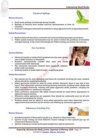 Short Laboratory Hand Book MANIK | PDF