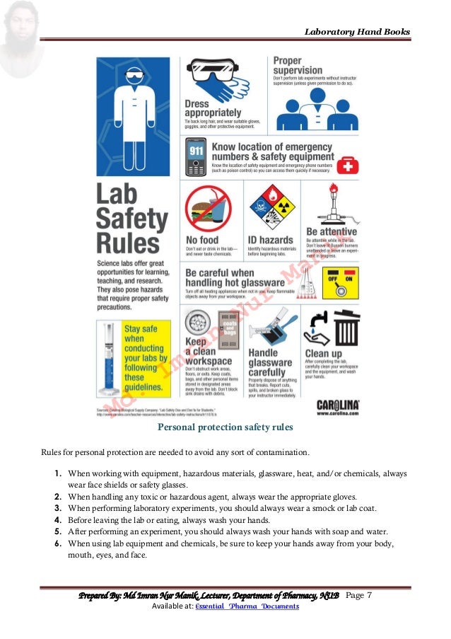 Short Laboratory Hand Book MANIK