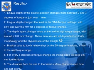 Short lecture 20 mins "Lets talk about torque in Lingual Orthodontics ...