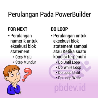 PowerBuilder Short Logic : Loop | PDF
