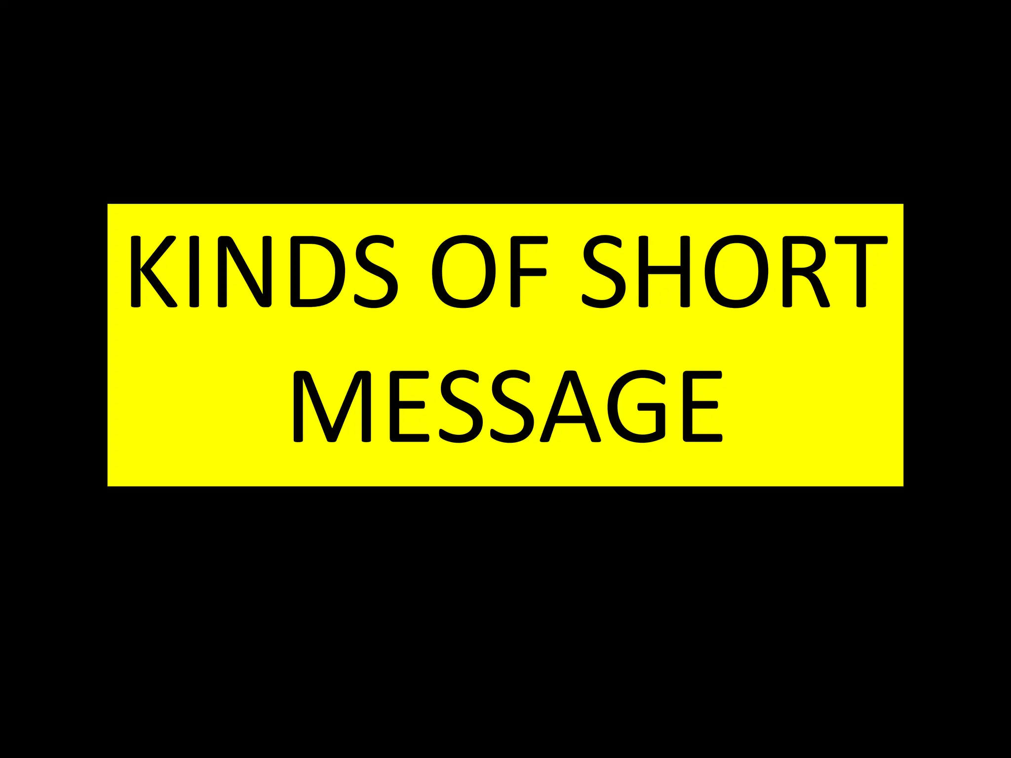 Short message Short Message. Contoh pesan singkat sederhanappt.pptx