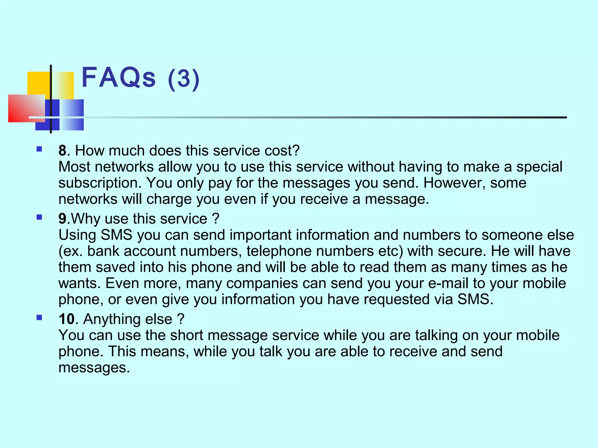Short message service | PPT