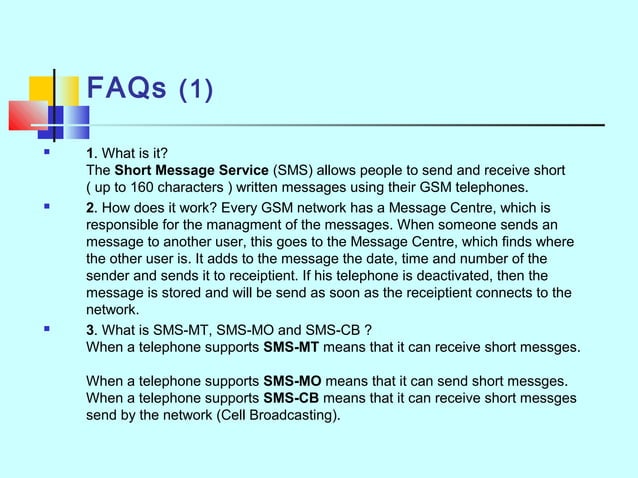 Short message service | PPT | Email | Internet