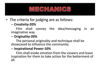 Short Movie Mechanics | PPTX