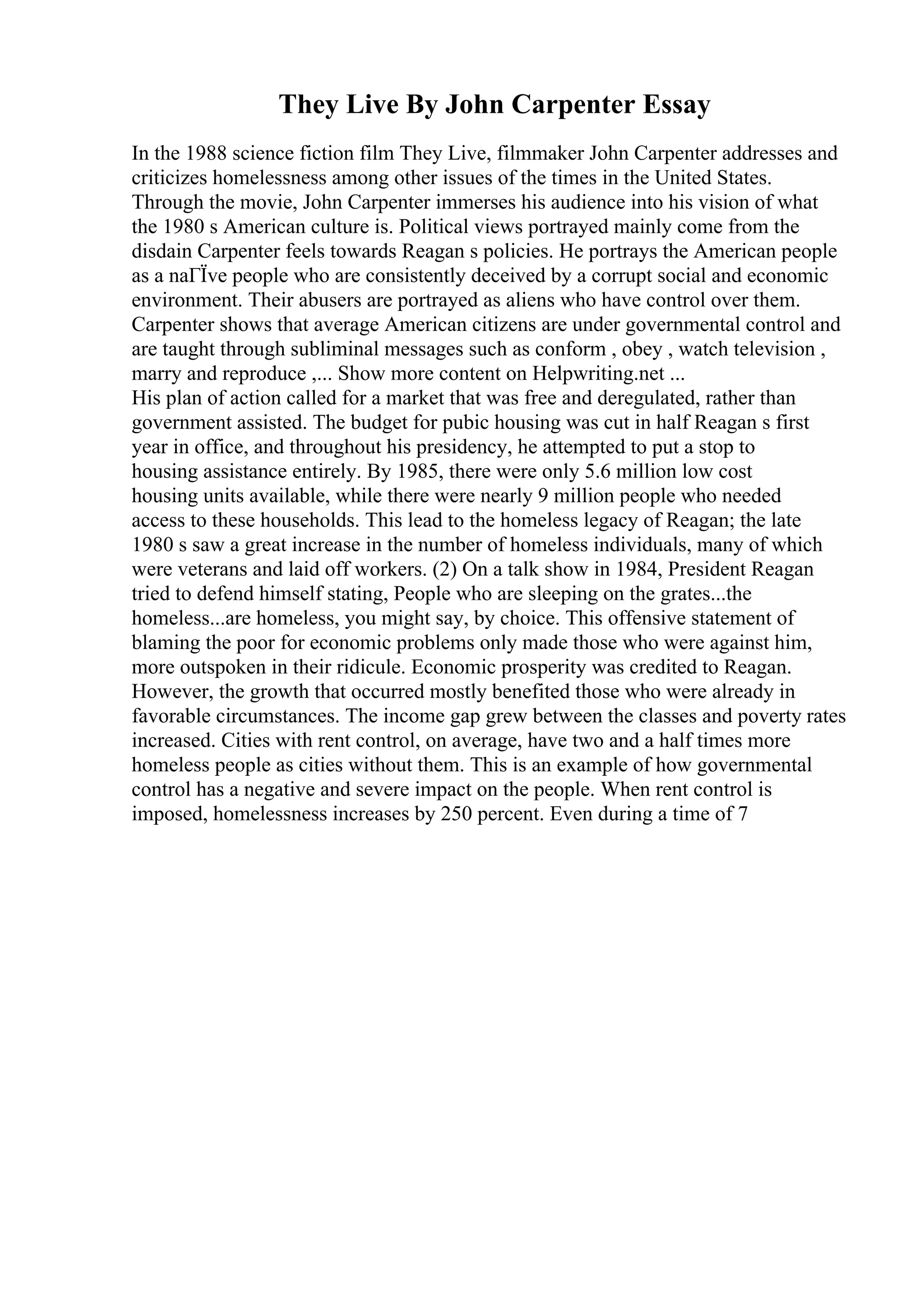 Short Narrative Essay Example | PDF