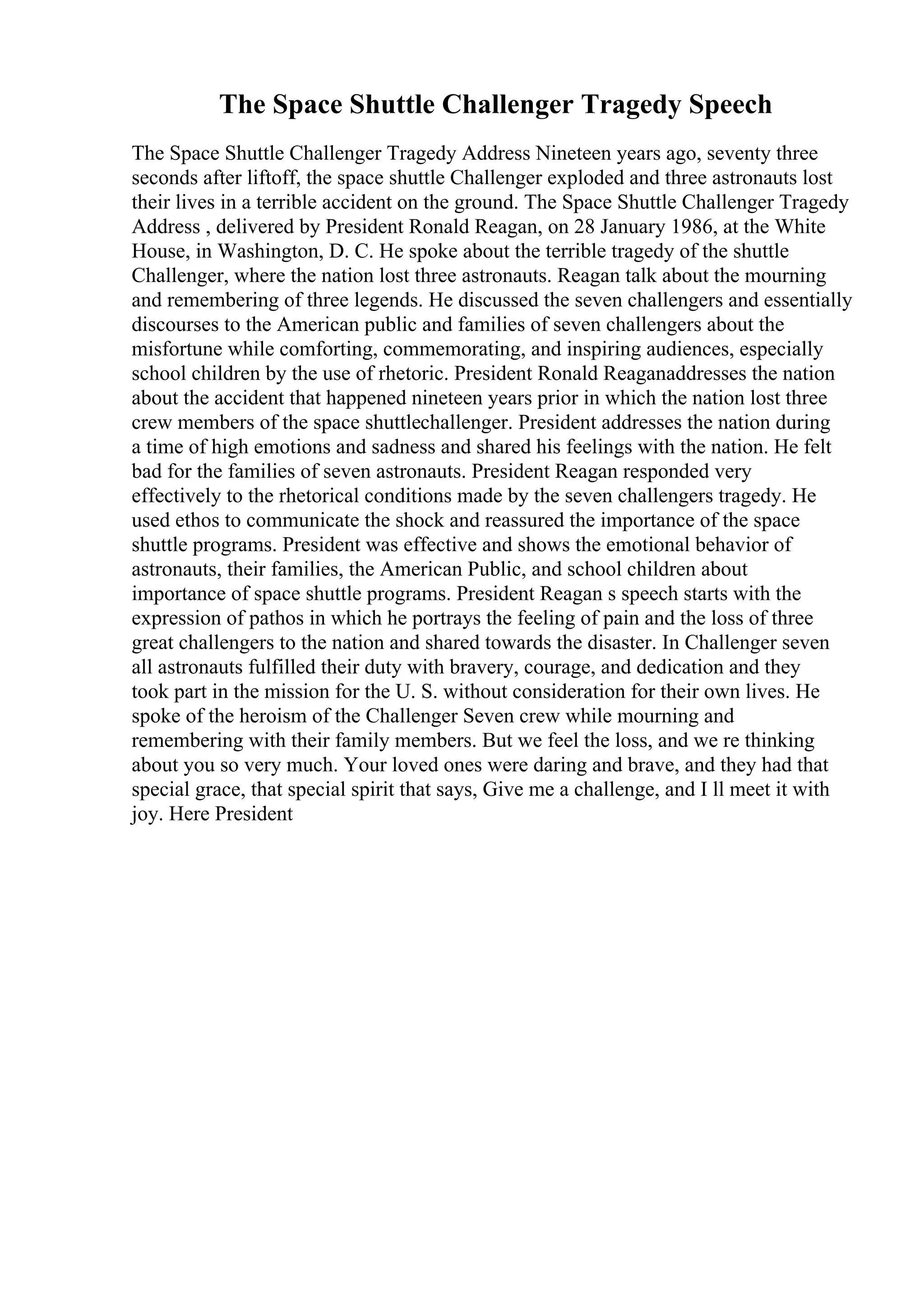 Short Narrative Essay Example | PDF
