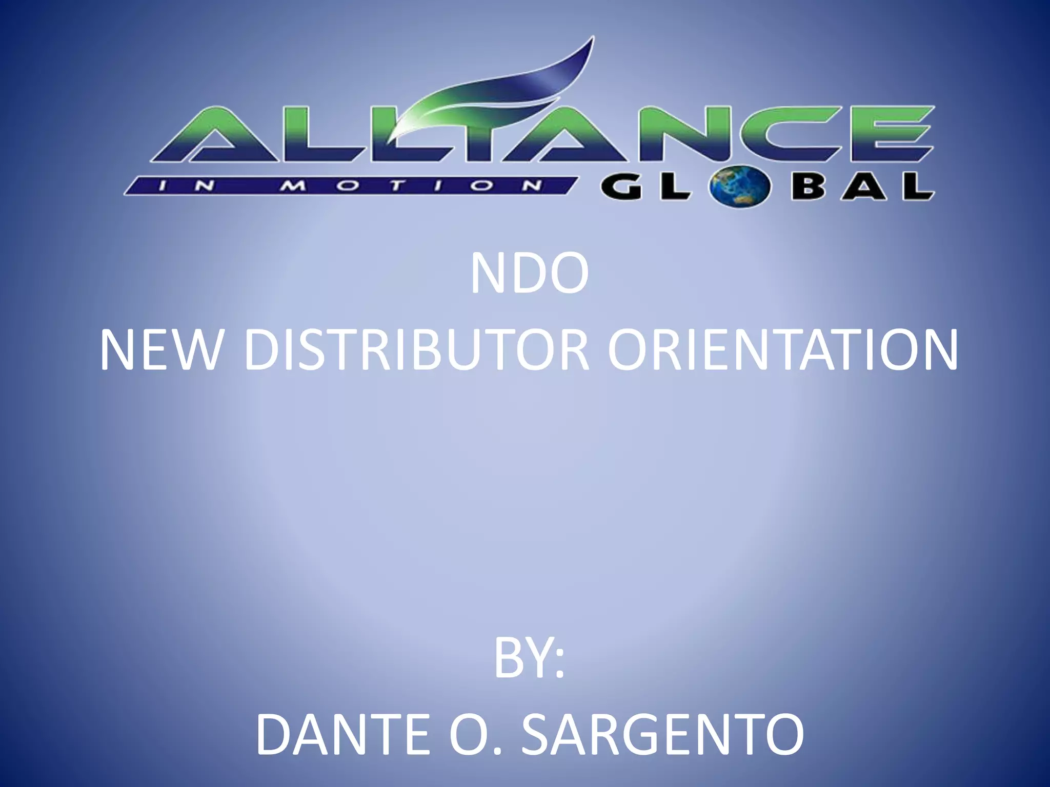 AIM GLOBAL SHORT NDO LETTERS OF SUCCESS | PPTX