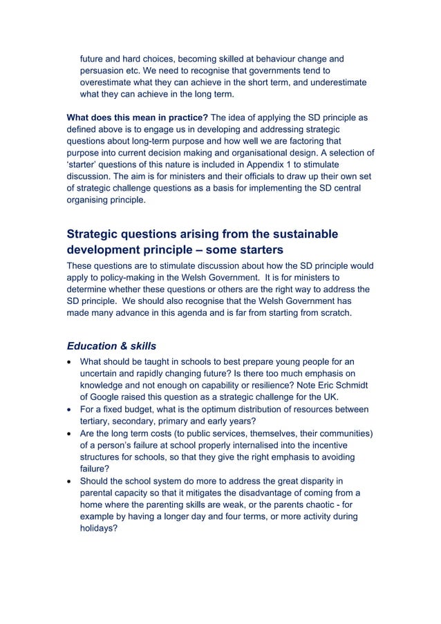 Short note on sustainable development | PDF