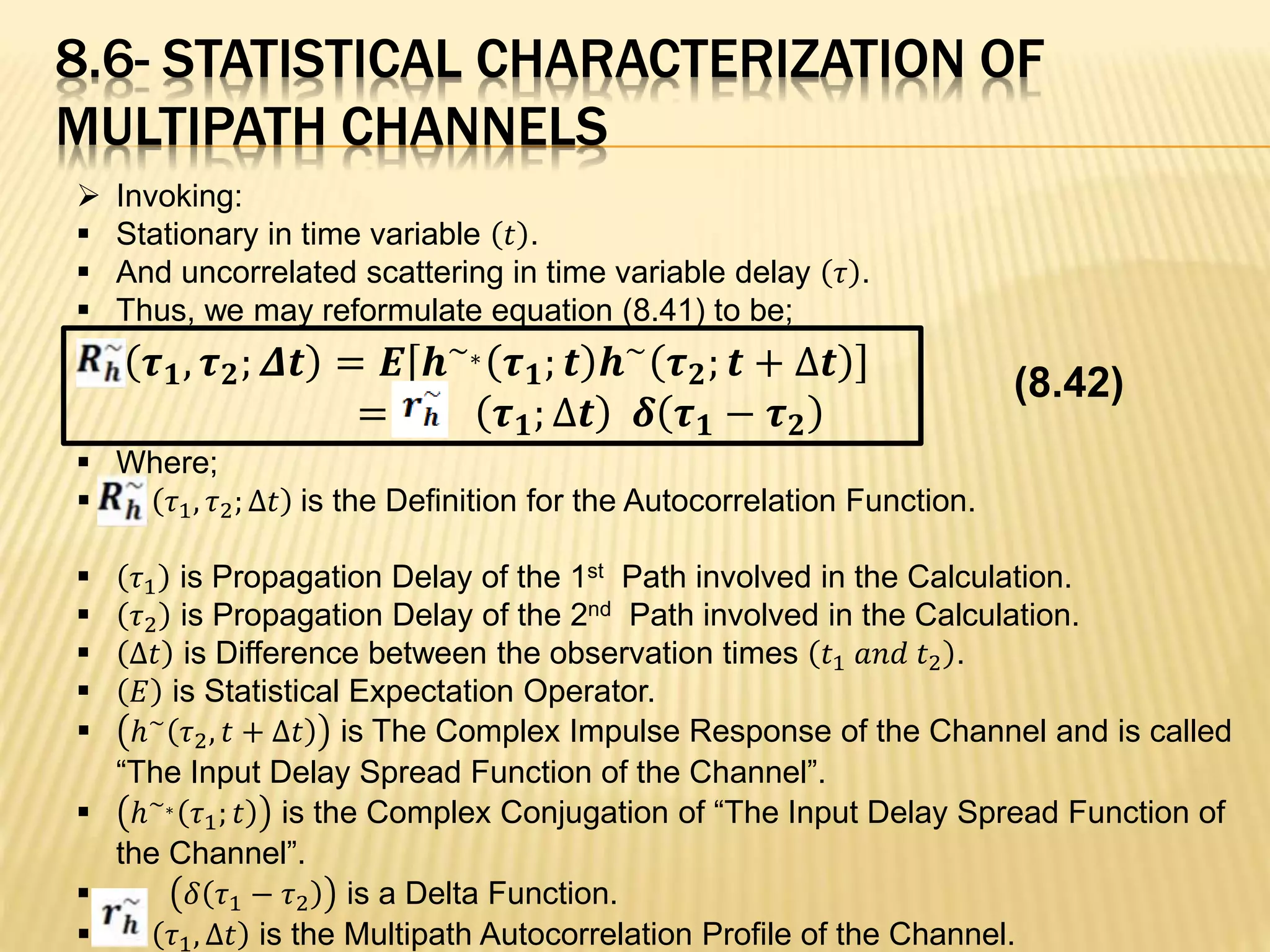 Short notes about "Multi-user Radio Communications" part 2 | PPTX
