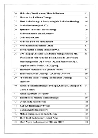 Short notes in Radiation Oncology by SCOPE | PDF