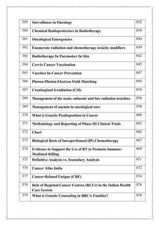 Short notes in Radiation Oncology by SCOPE | PDF