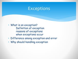 Short notes of oop with java | PPT | Free Download