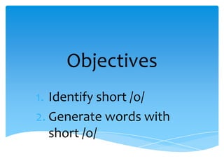 Short o | PPTX