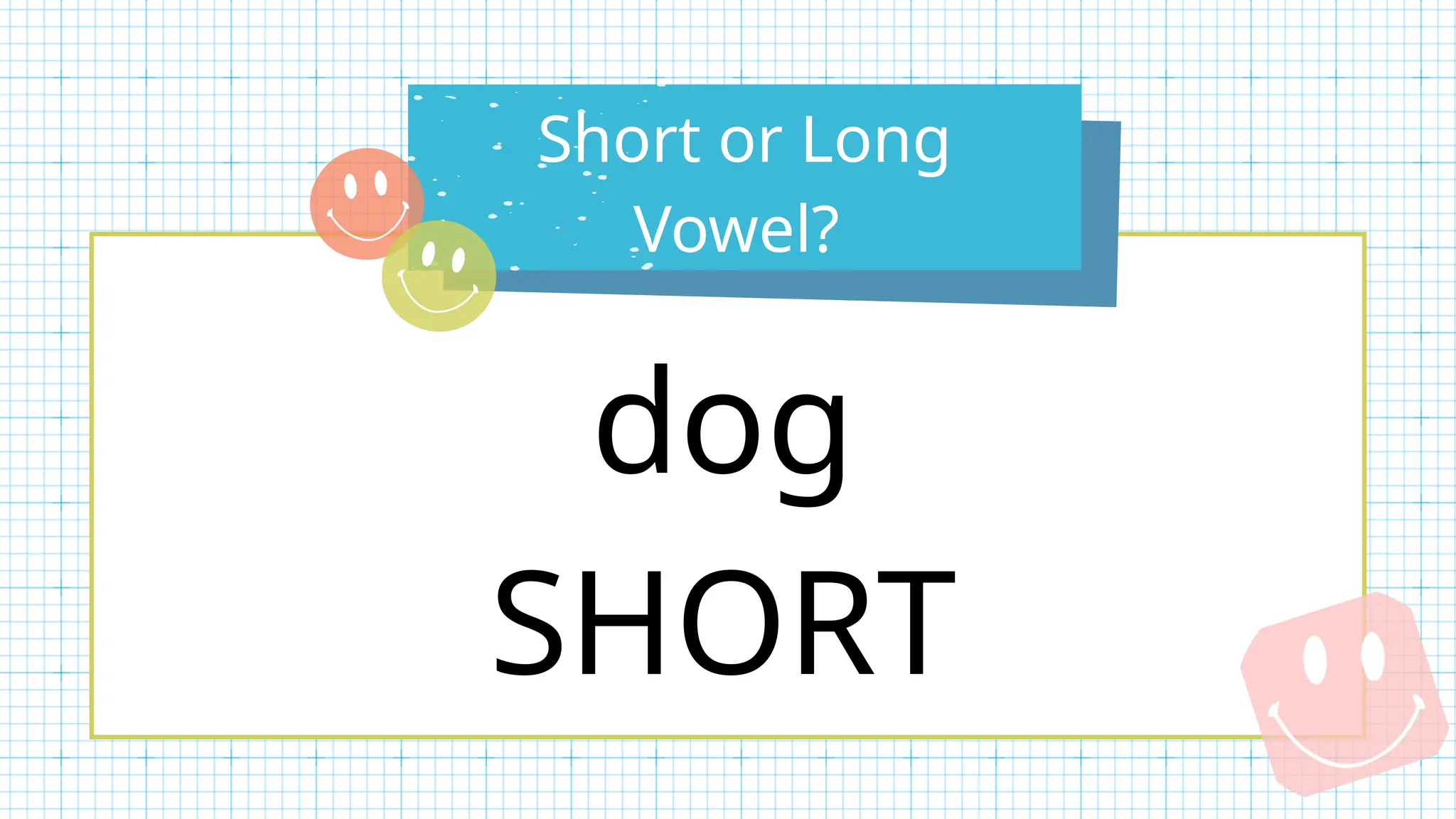 Short or Long Vowel Questions Quiz Presentation in Colorful ...