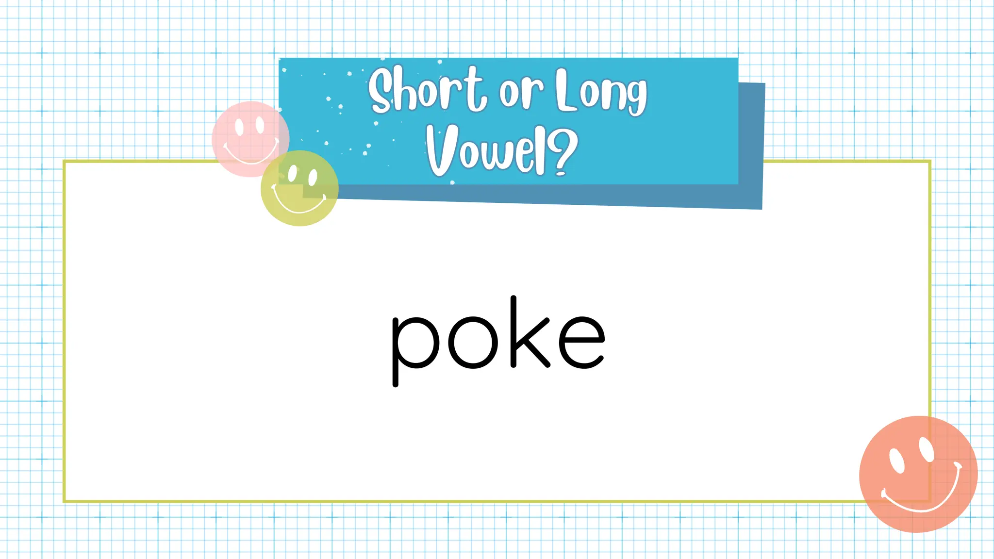 Short or Long Vowel Questions Quiz Presentation in Colorful ...