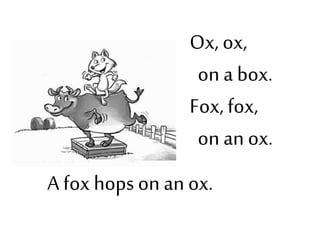 Short o sound | PPTX