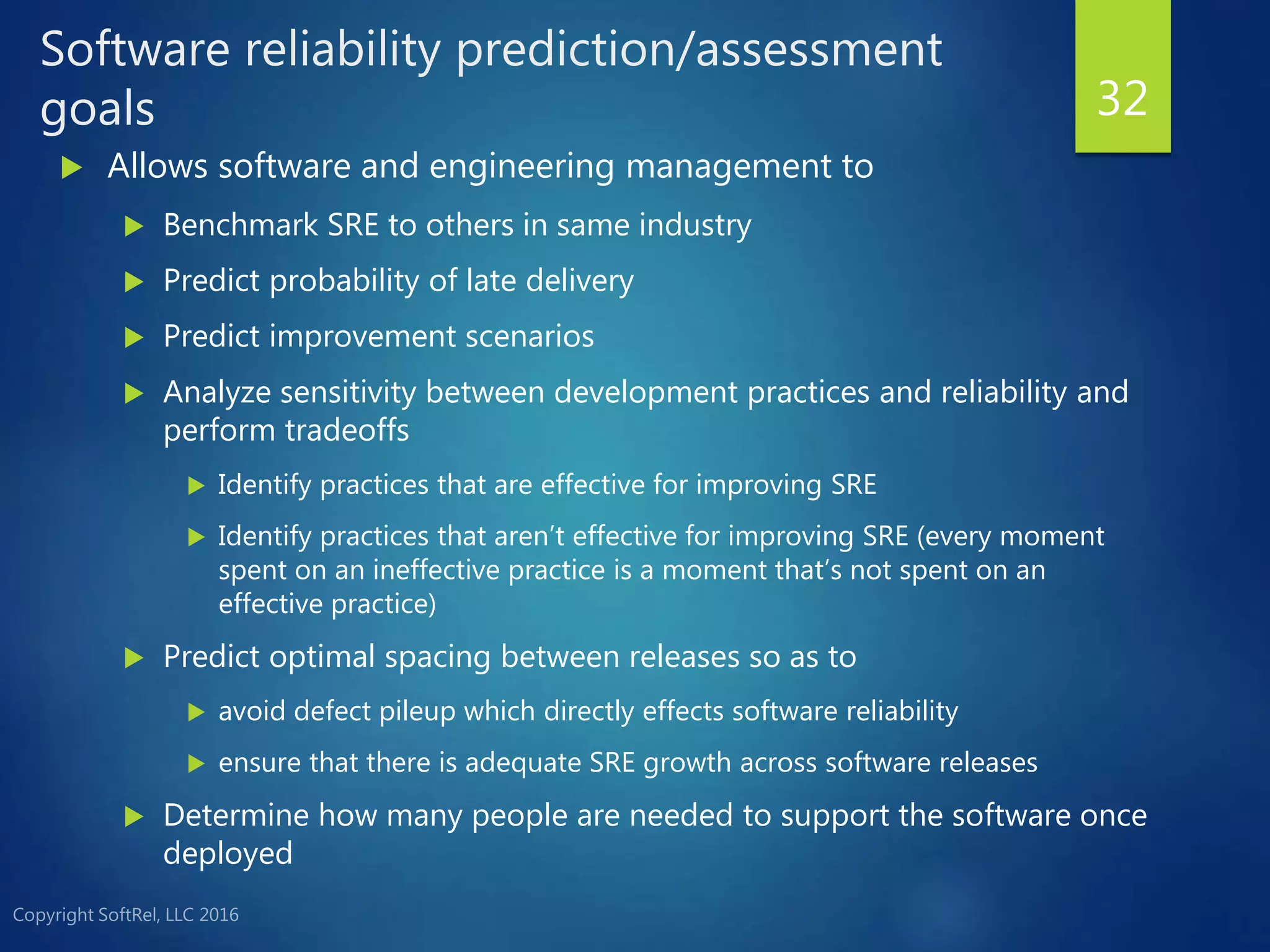 Overview of software reliability engineering | PPTX | Operating Systems | Computer Software and ...