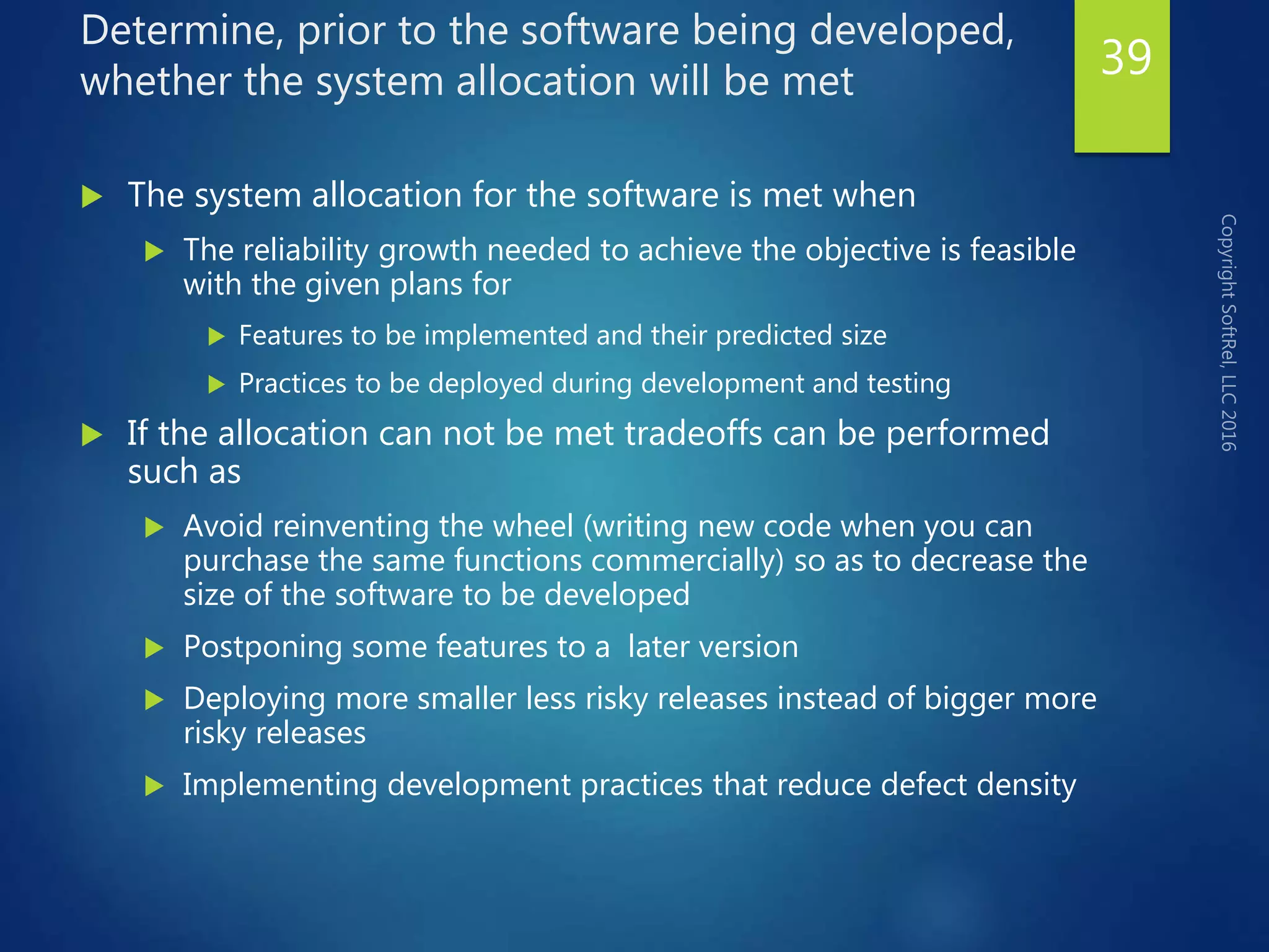 Overview of software reliability engineering | PPTX | Operating Systems | Computer Software and ...