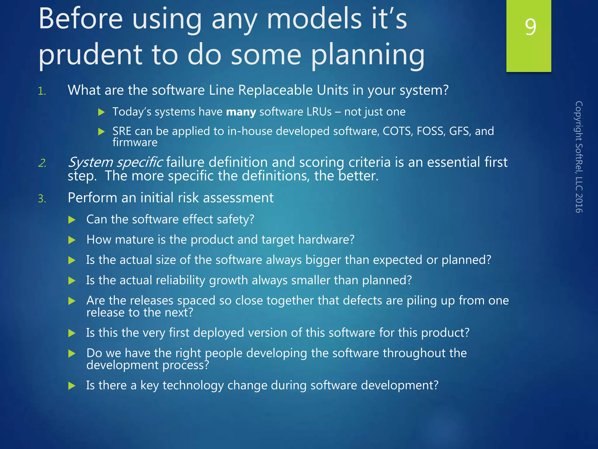 Overview of software reliability engineering | PPTX
