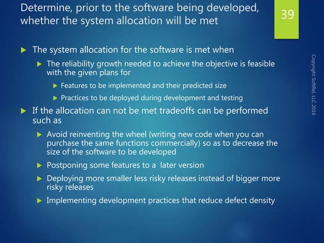 Overview of software reliability engineering | PPTX | Operating Systems | Computer Software and ...