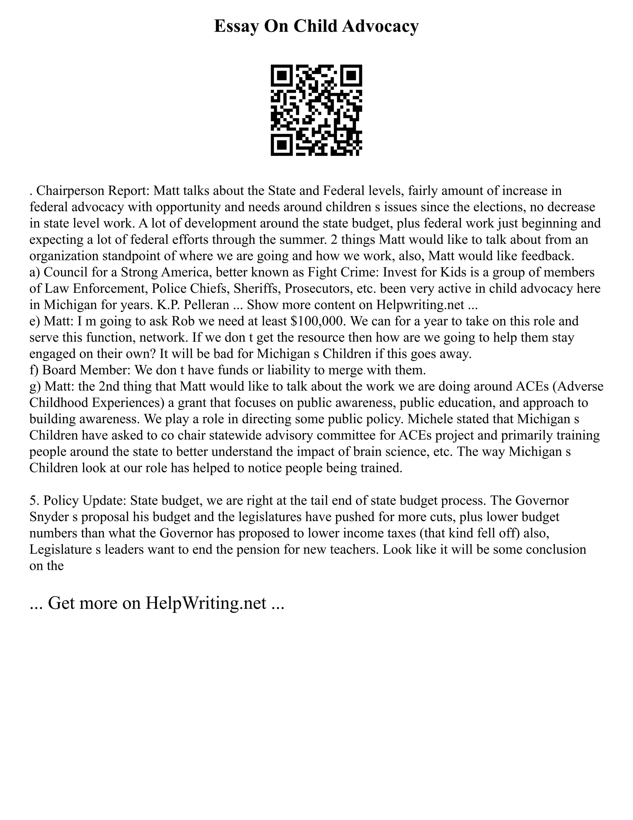 Short Position Paper Examples - Argument Pap | PDF