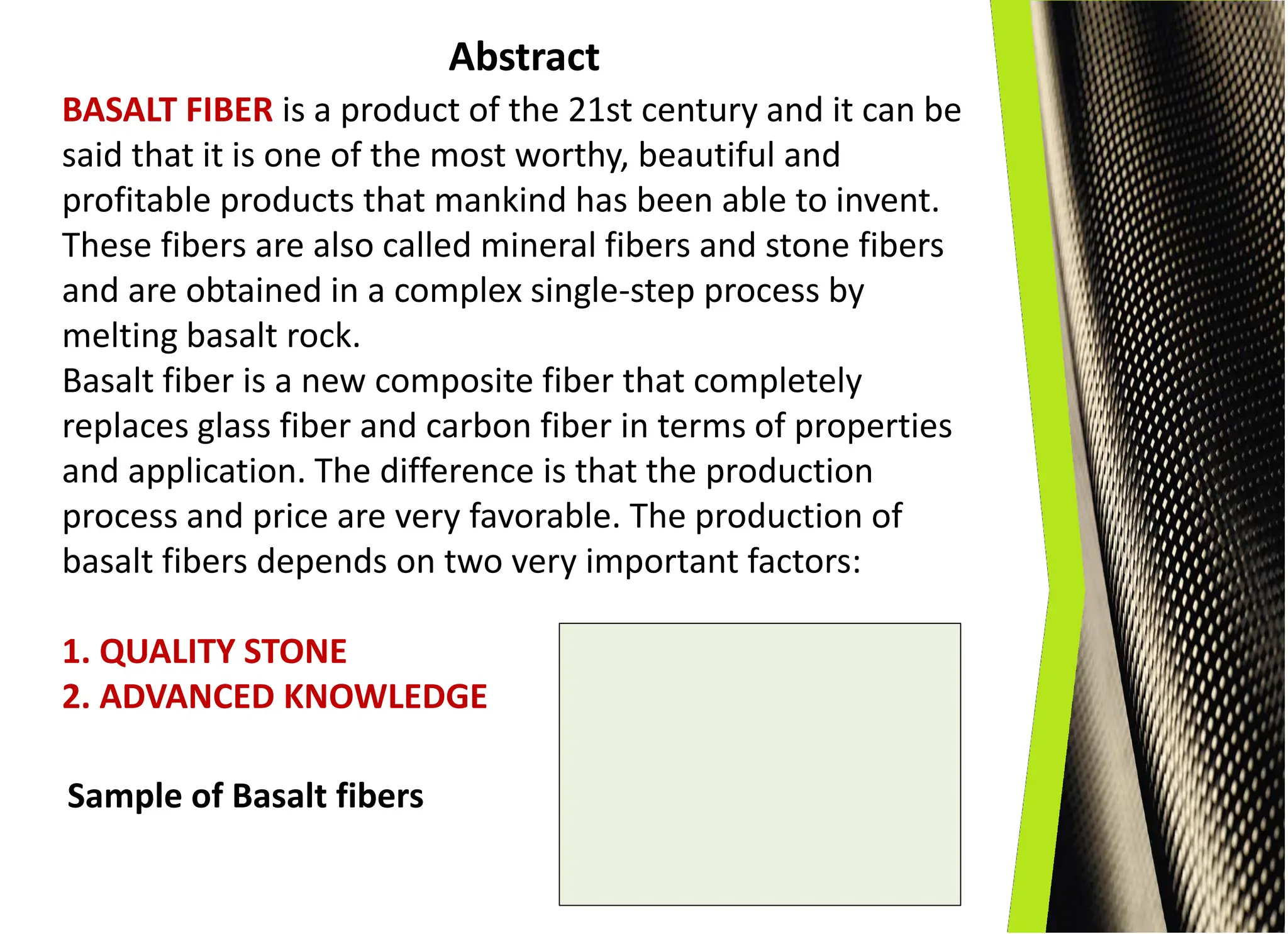 BASALT fibers | PDF
