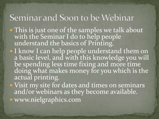 Short Presentation Understanding Printing | PPT