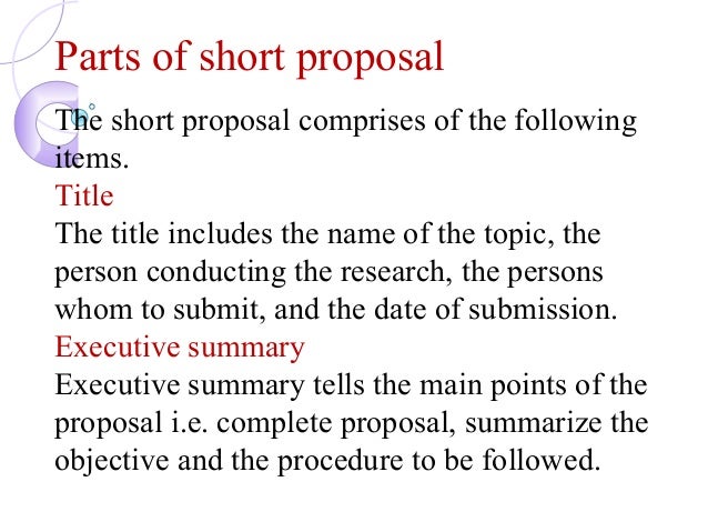 Short Proposal