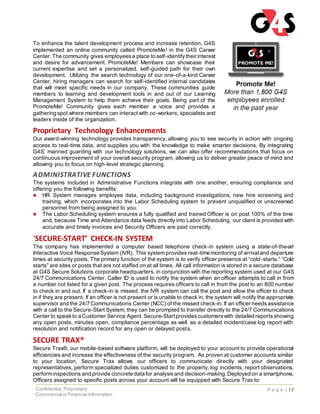 G4S Security Officer Training and Benefits Proposal | DOCX