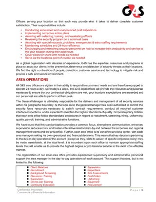 G4S Security Officer Training and Benefits Proposal | DOCX