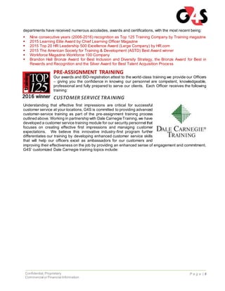 G4S Security Officer Training and Benefits Proposal | DOCX