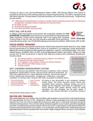 G4S Security Officer Training and Benefits Proposal | DOCX