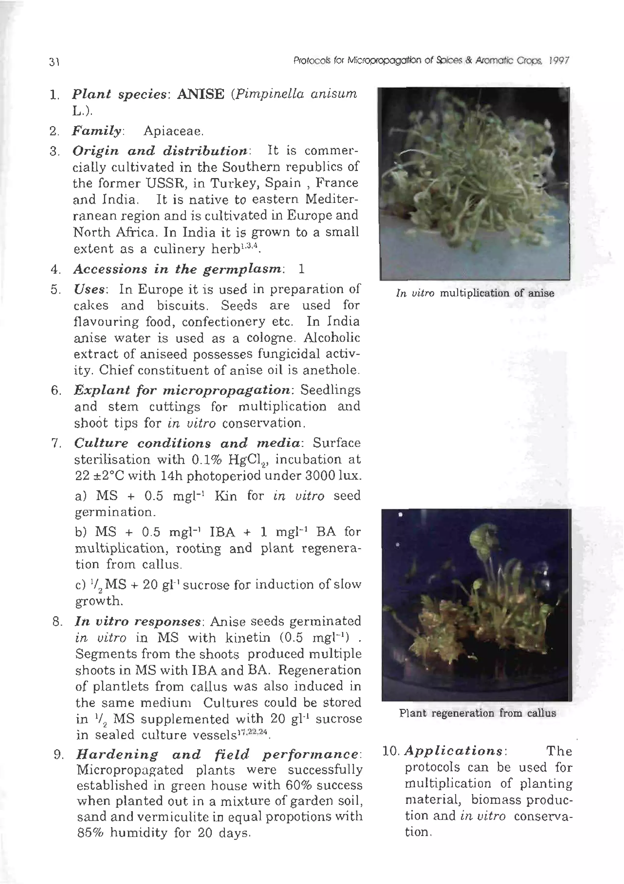 Short protocols for micropropagation | PDF