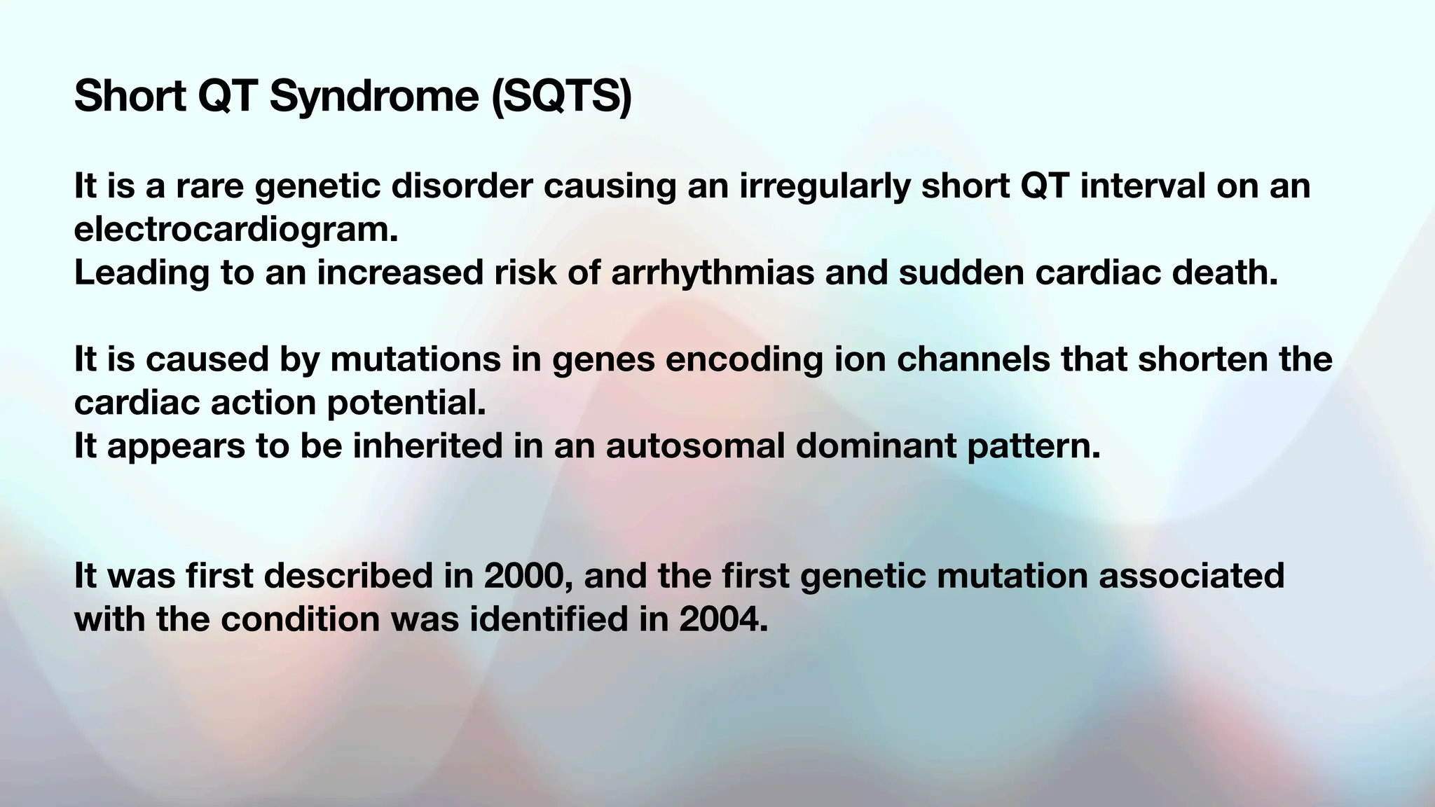 Short QT syndrome. Description, Evaluation, ECG changes. | PDF