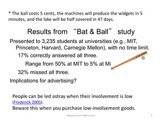 Short quiz on problem solving bat ball | PPTX