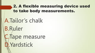 SHORT QUIZ on Sewing Tools.pptx