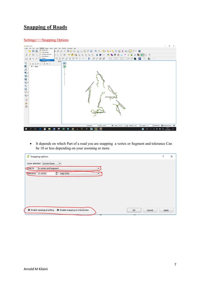 Short reference for qgis snapping and editing | PDF