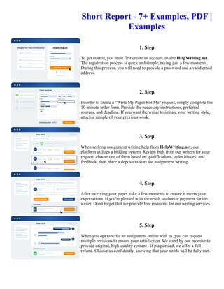 Short Report - 7 Examples PDF Examples | PDF