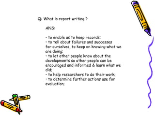 Short Report Presentation | PPT