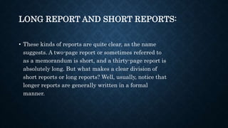 Short report writing | PPTX