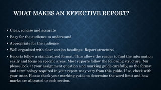 Short report writing | PPTX