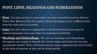 Short report writing | PPTX