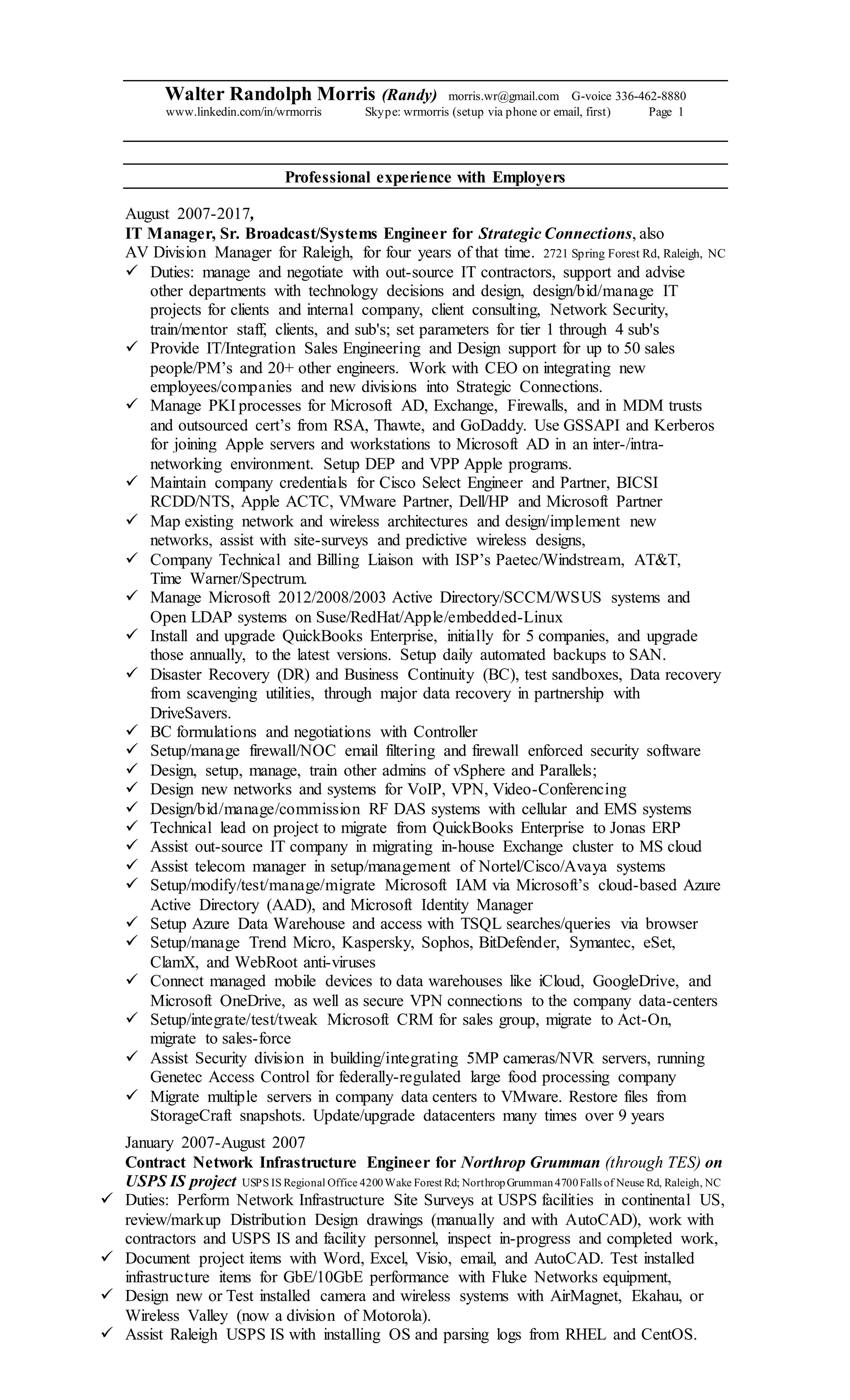 Short resumecv03062017 | PDF