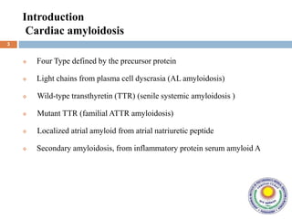 Short review cardiac amyloidosis and recent advances | PPTX