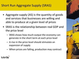 Short Run Aggregate Supply (SRAS) | PPTX | Commodities | Economy