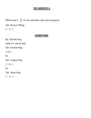 MEDICINE SHORT Rx | DOCX | Diabetes | Diseases and Conditions