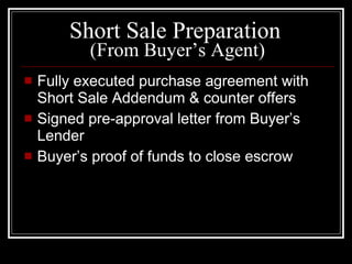 Short Sale Nitty Gritty | PPT