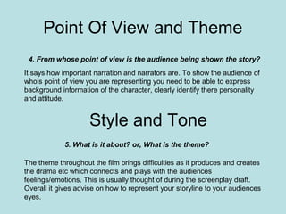 Short screenplay writing | PPT
